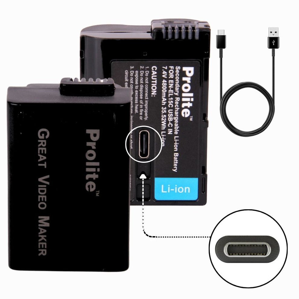 Prolite EN-EL15C Gold Camera Li-ion Battery | Rechargeable | Use as Re ...